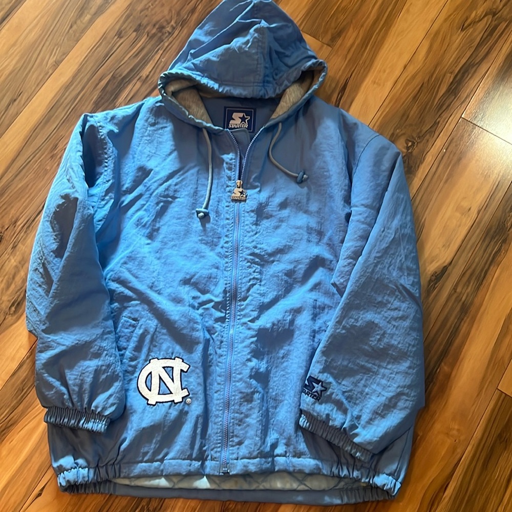 Vintage Unc Tarheels Starter Jacket Size Large - Gem